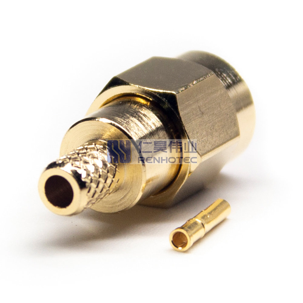 Coaxial Connector SMA Straight Male Female Pin Solder Cable type 50 Ohm ...