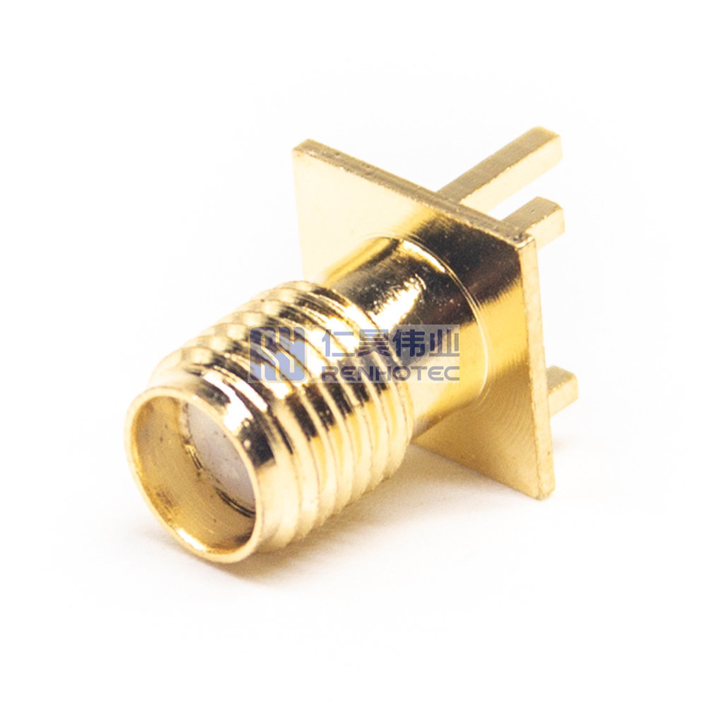 Coaxial Connector SMA Straight Jack Female Pin Panel Mount SMT 50 Ohm ...