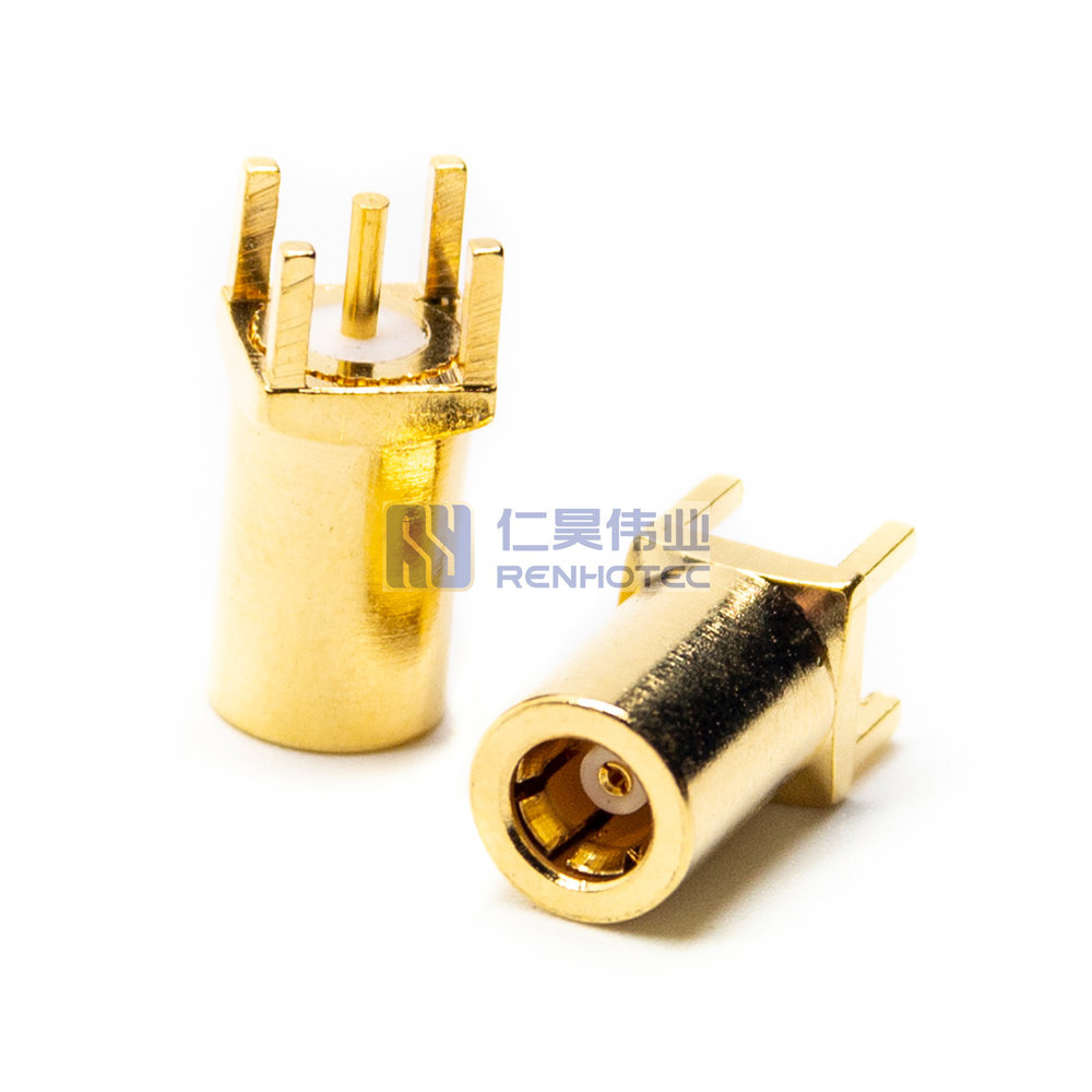 Straight MCX Jack Solder Panel Mount Through Hole - Renhotec
