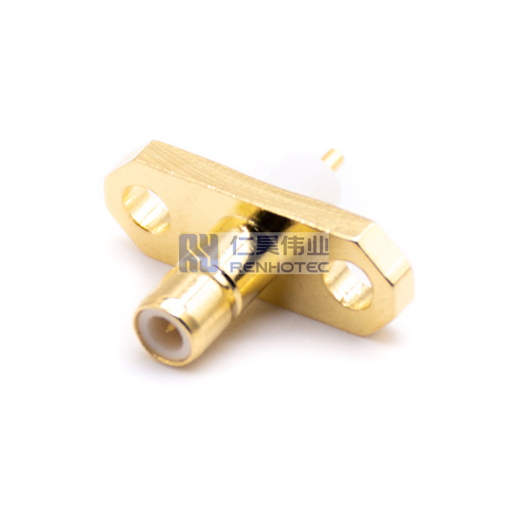 Coaxial ConnectorSMB Right Angle Male Female Pin Panel Mount Through ...