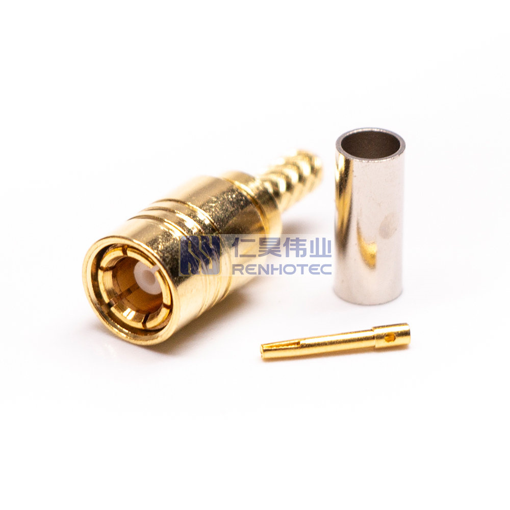 Coaxial ConnectorSMB Straight Jack Male Pin Crimp Cable Type 50 Ohm ...