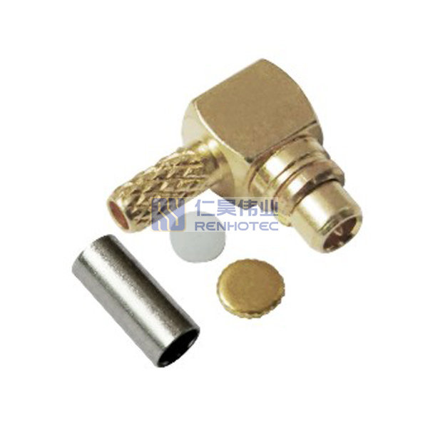 Right Angle MMCX Male Crimp Cable Type 50ohm - Renhotec