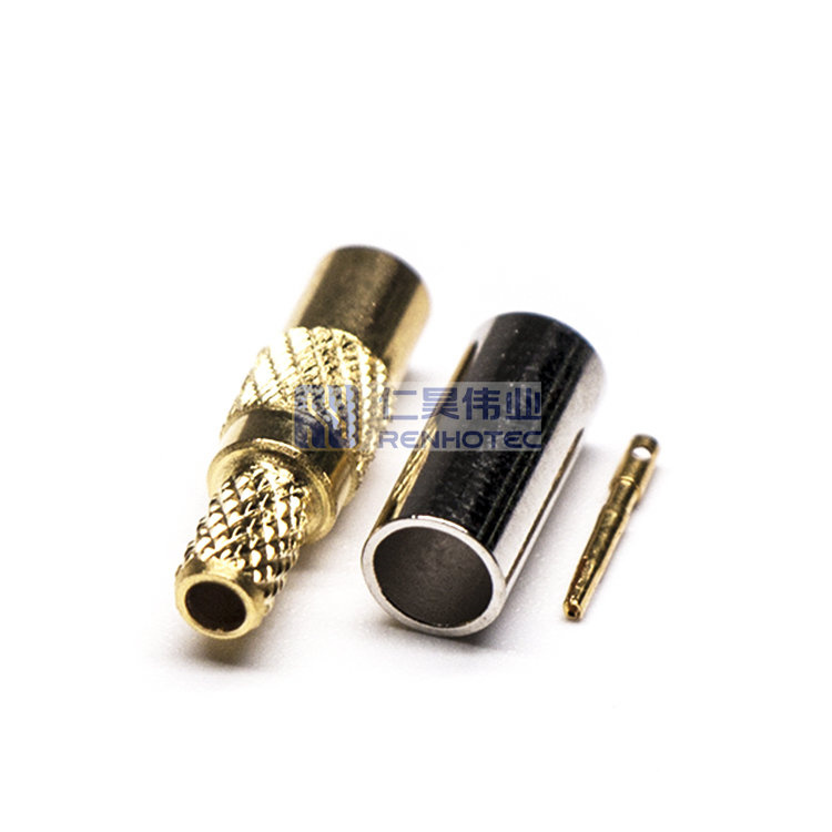 Straight MMCX Jack Crimp Cable Type 50ohm - Renhotec